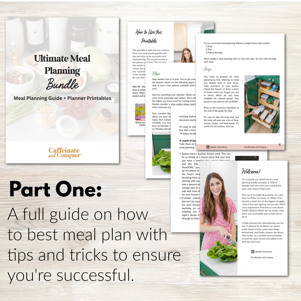 Meal Planning Success – Caffeinate and Conquer