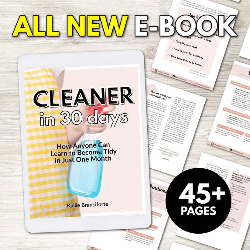 Cleaner in 30 Days E-Book | How anyone can learn to be tidy ...